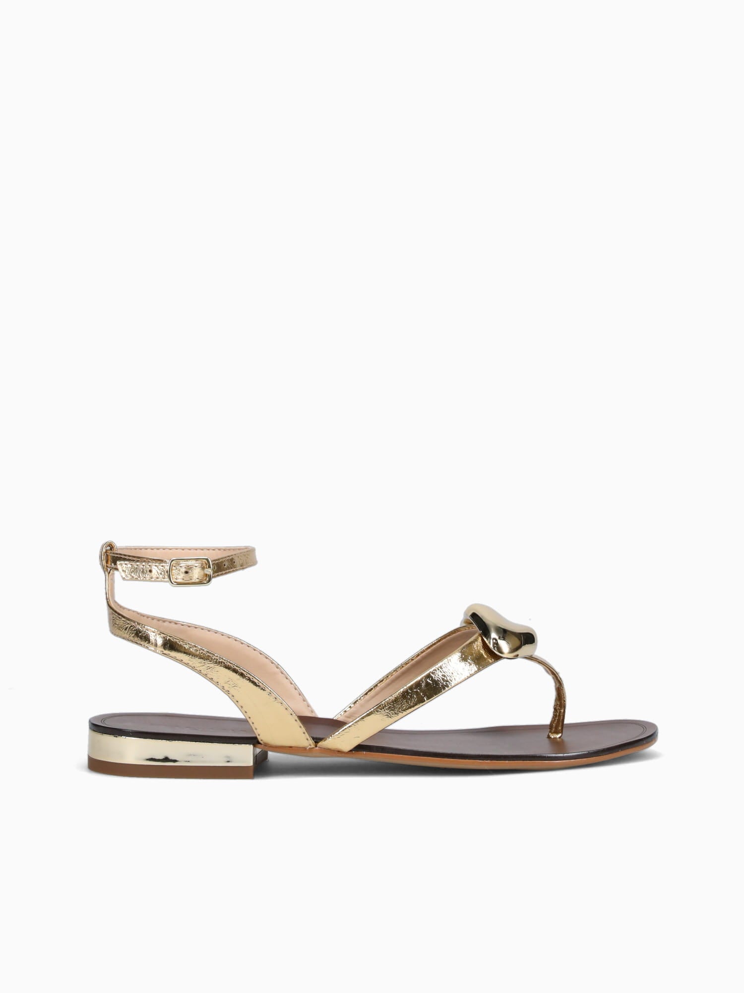 Gwenda Gold Metal Bala Leather– Novus Shoes
