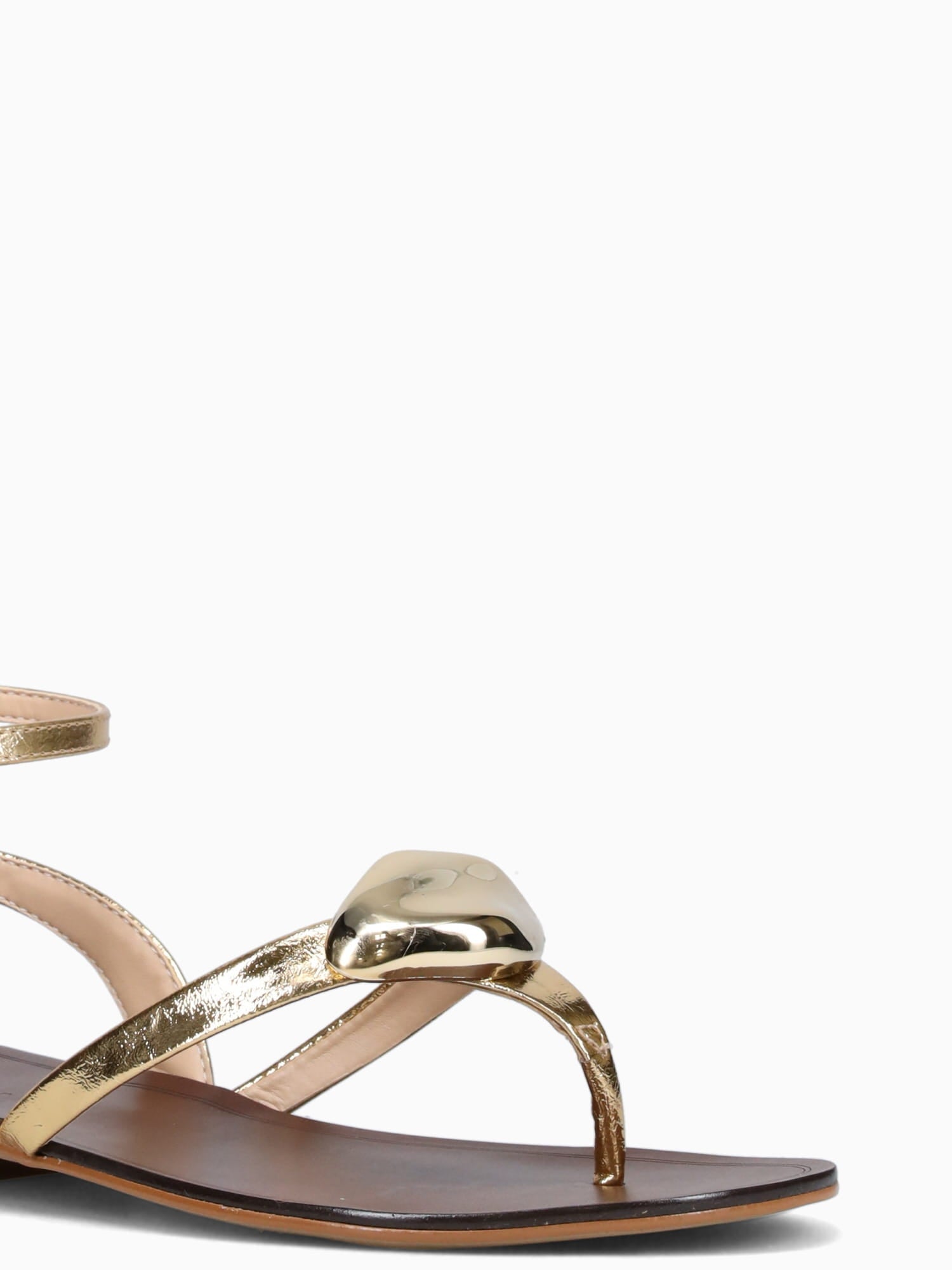 Gwenda Gold Metal Bala Leather– Novus Shoes